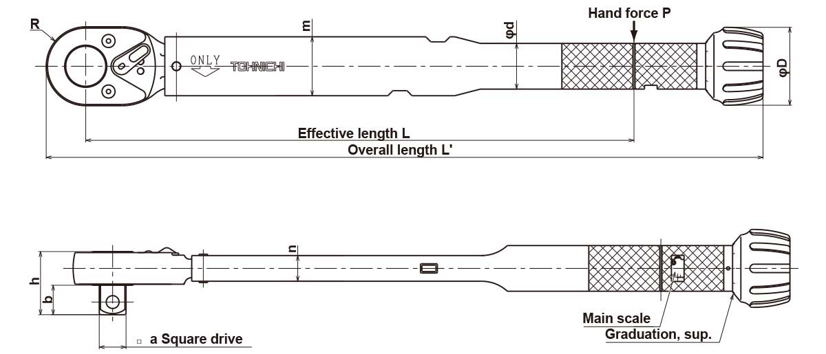QL-MH Adjustable Click Type Torque Wrench – MTCS